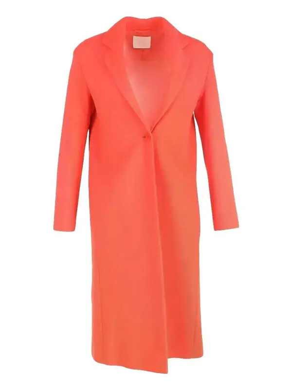 BOSS Single-breasted Wool Coat - Orange