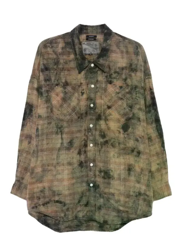 R13 Plaid Pocket Shirt - Brown