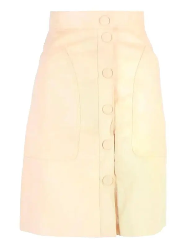 Bottega Veneta Fustian Velvet Skirt - Neutrals