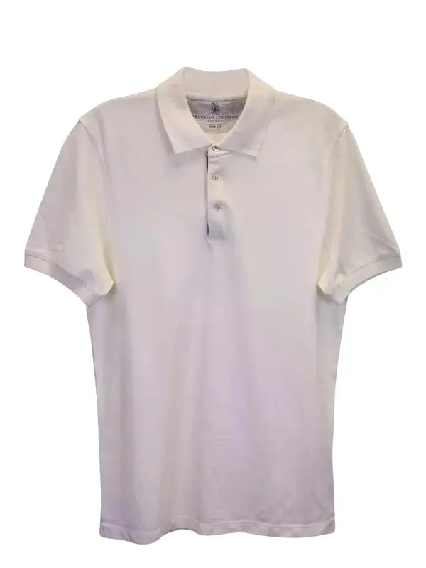 Brunello Cucinelli Short-sleeve Polo Shirt - White