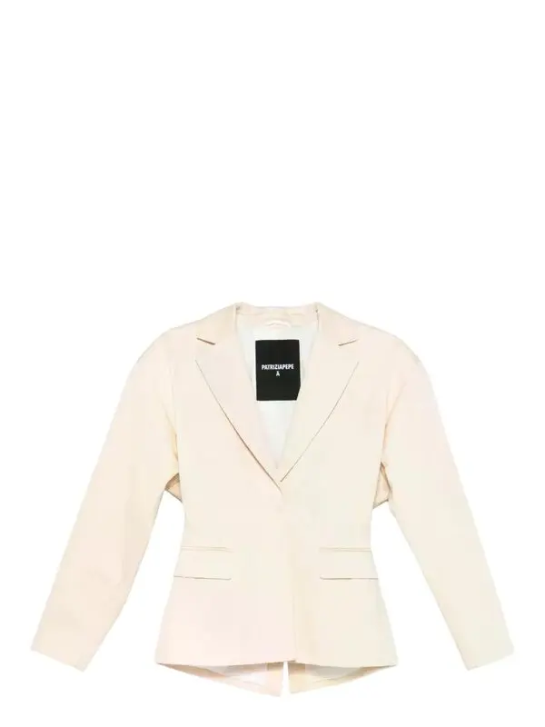 Patrizia Pepe Slim Belted Blazer - Neutrals