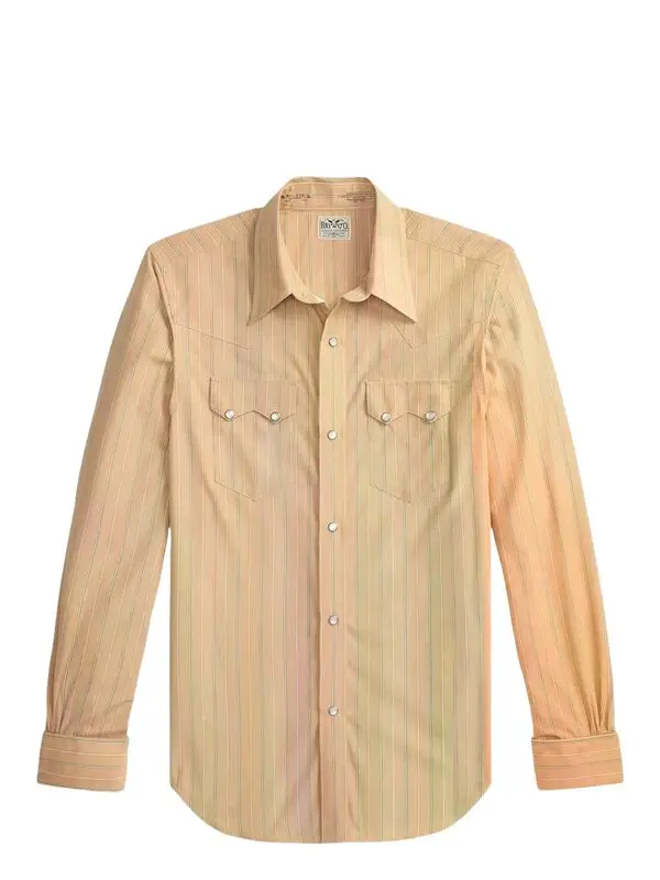 Ralph Lauren Striped Chest-pocket Shirt - Yellow