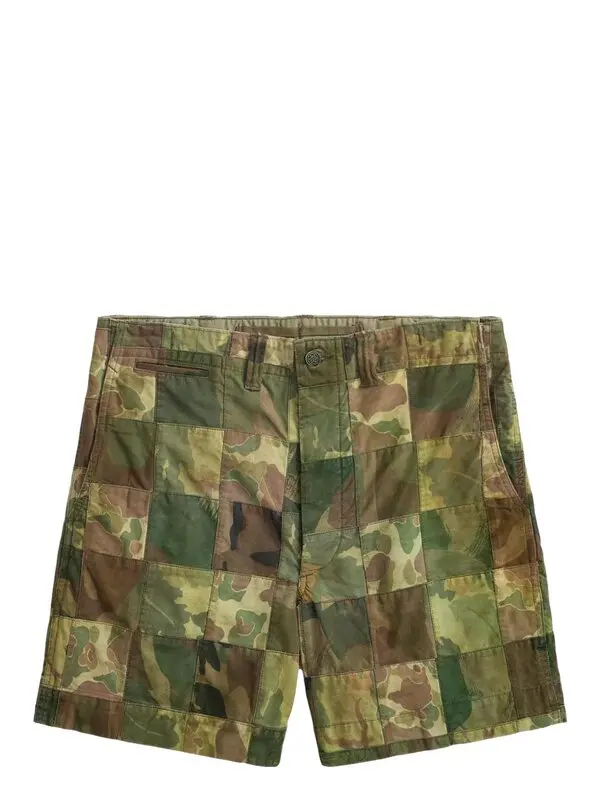 Ralph Lauren Patchwork Camouflage Shorts - Green