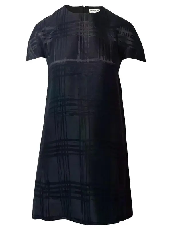 Balenciaga Pattern Mini Dress - Black