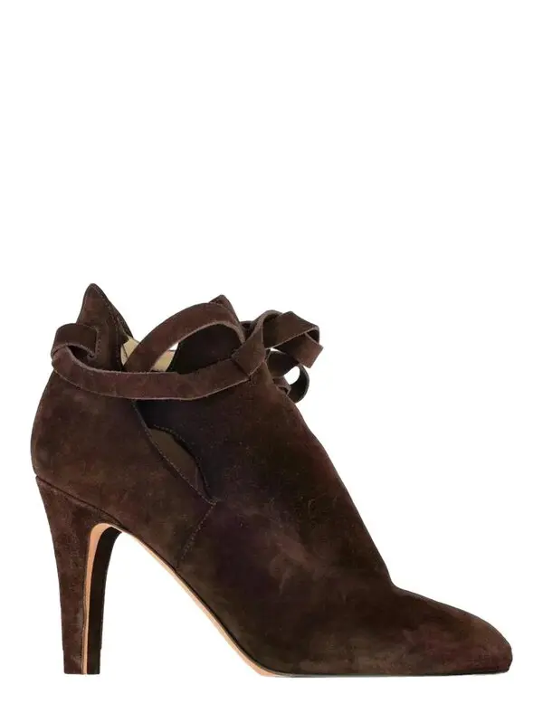 JIMMY CHOO Marina Suede Ankle Boots - Brown