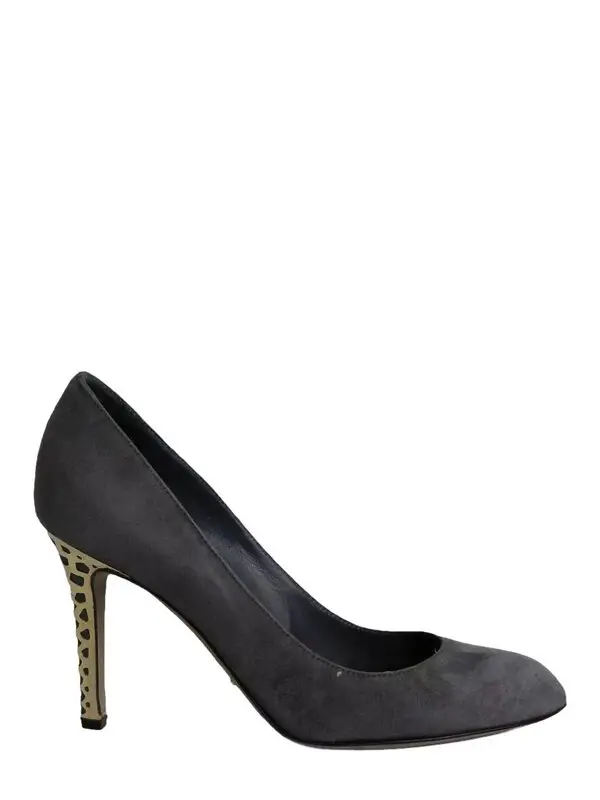 SERGIO ROSSI Suede Stiletto Heel Pumps - Grey