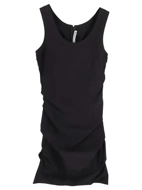 ALEXANDER WANG Sleeveless Ruched Dress - Black