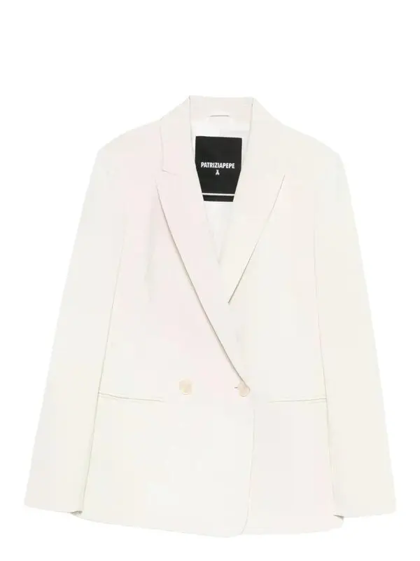 Patrizia Pepe Double-breasted Blazer - Neutrals