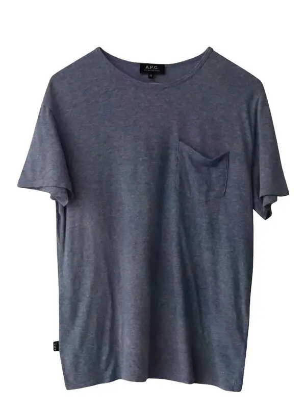A.p.c. Short-sleeve Chest-pocket T-shirt - Blue