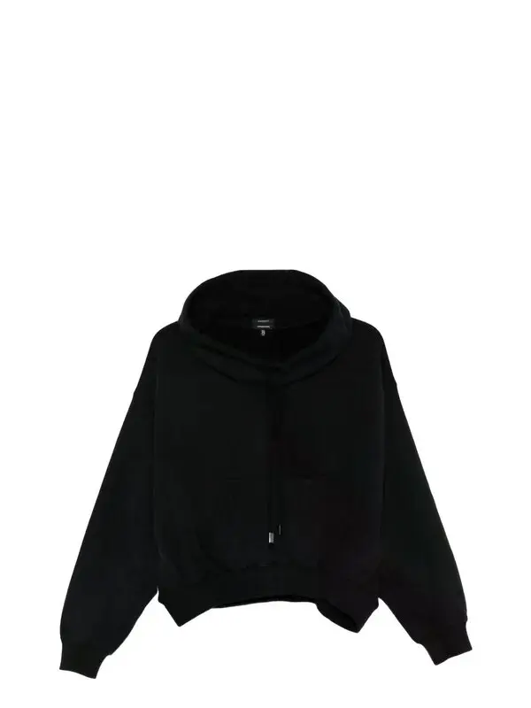 R13 Drawstring Hooded Hoodie - Black