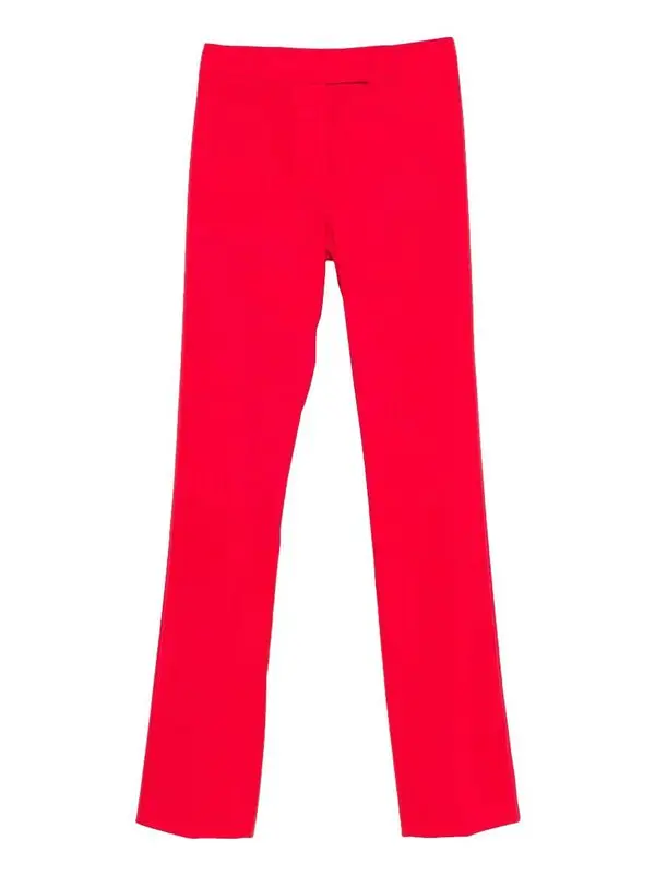 Patrizia Pepe Slim Crepe Trousers - Red