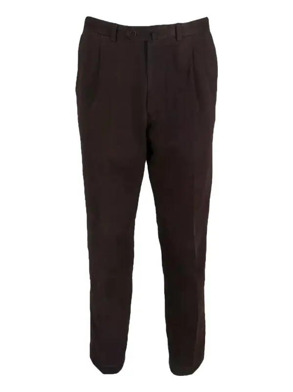Ermenegildo Zegna Cotton Trousers - Brown