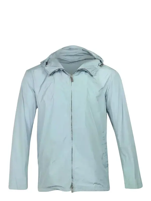 JIL SANDER Zipped Hooded Jacket - Blue