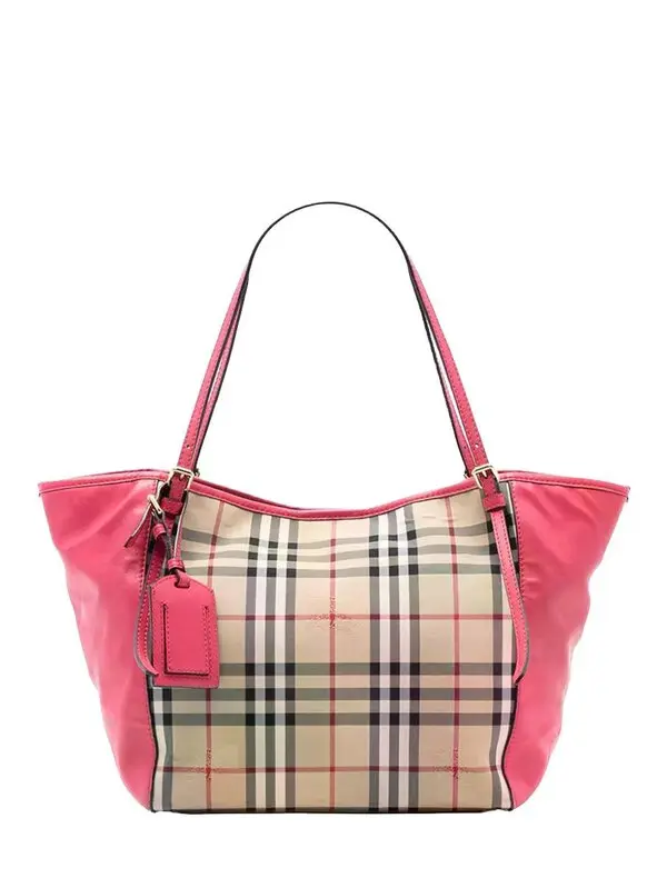 Burberry Haymarket Check Canterbury Tote Bag - Brown