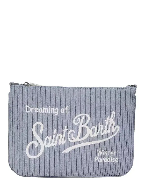 MC2 SAINT BARTH Parisienne Corduroy Clutch - Blue