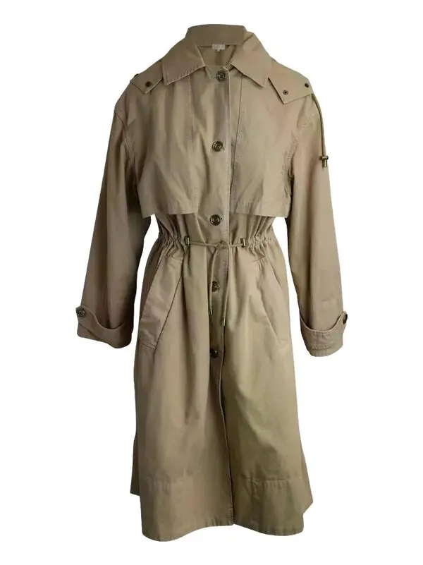 Michael Kors Hooded Cotton Trench Coat - Neutrals