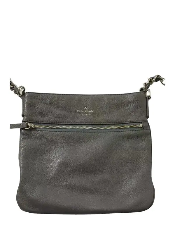 Kate Spade New York Jackson Leather Crossbody Bag - Grey