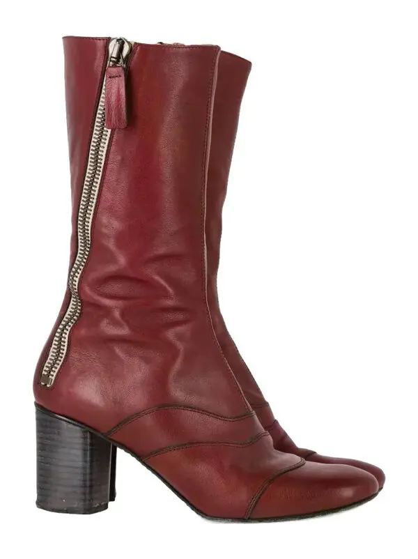 Chloé Zipped Mid-calf Boots - Red