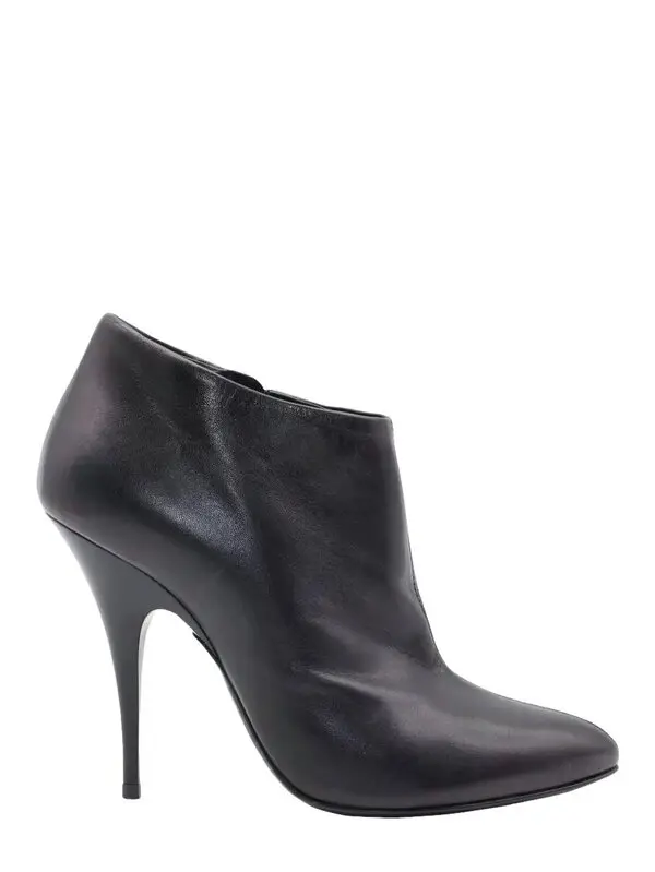 GIUSEPPE ZANOTTI Leather Ankle Boots - Black