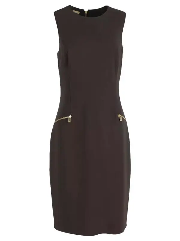 Michael Kors Knee-length Zip Dress - Brown