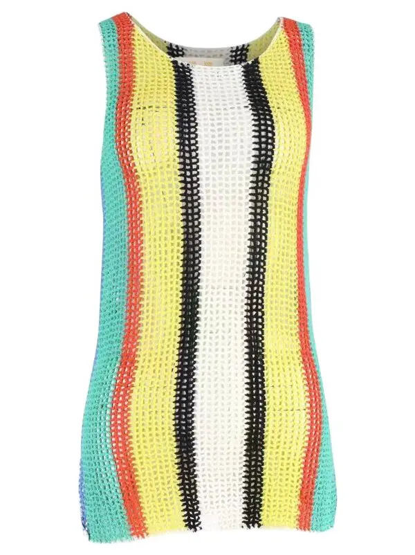 Diane Von Furstenberg Crochet-knit Vest - Yellow