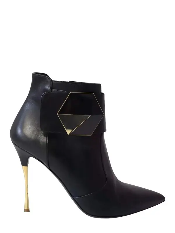 NICHOLAS KIRKWOOD Hexagon Leather Ankle Boots - Black