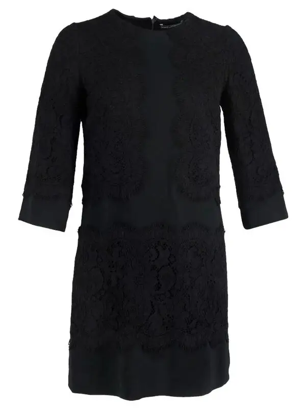 Dolce & Gabbana Lace Mini Dress - Black
