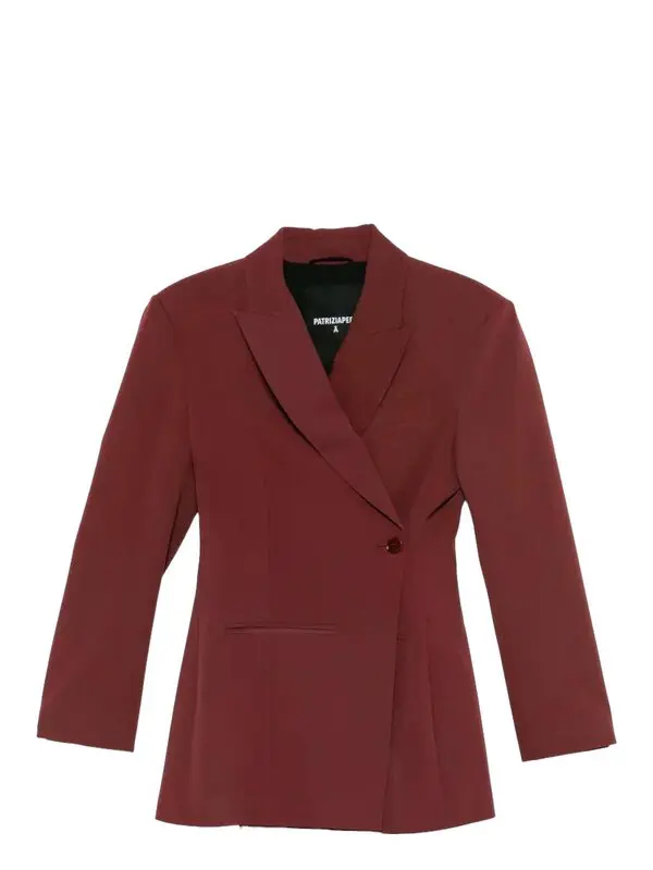 Patrizia Pepe Wrap Blazer - Red
