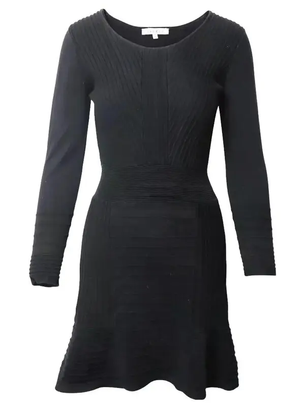 Sandro Long-sleeve Dress - Black