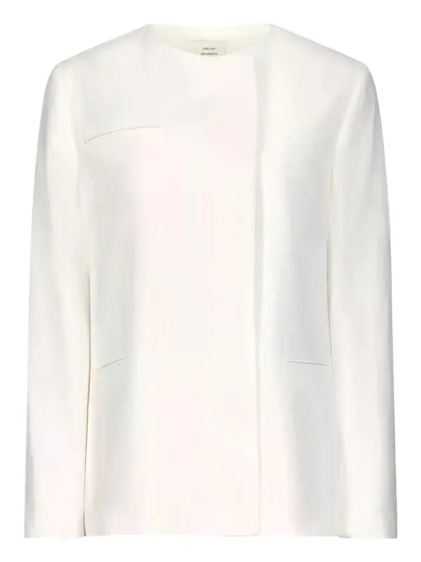 Loulou De Saison Bono Asymmetric Jacket - White