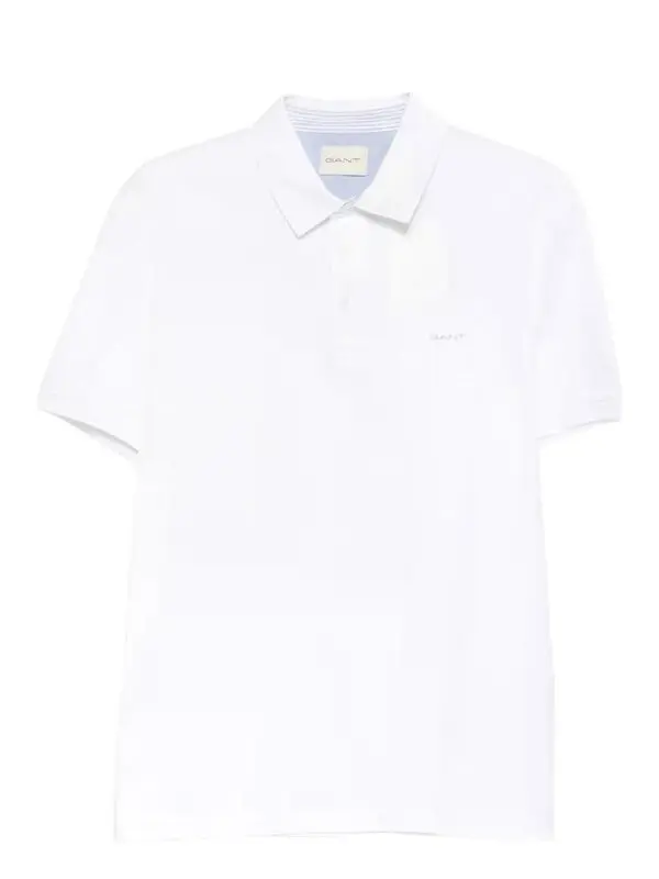 Gant Short-sleeve Polo Shirt - White