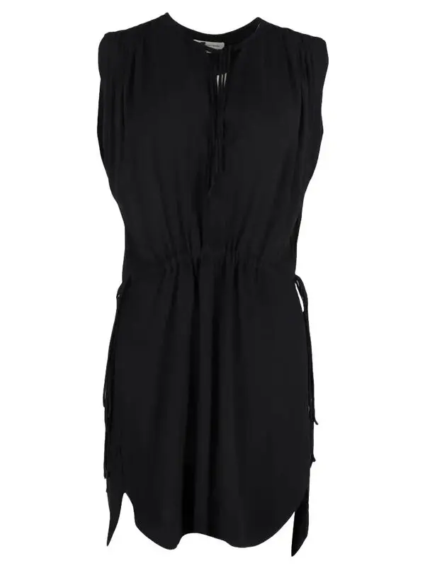 ISABEL MARANT VINTAGE Drawstring Waist Dress - Black