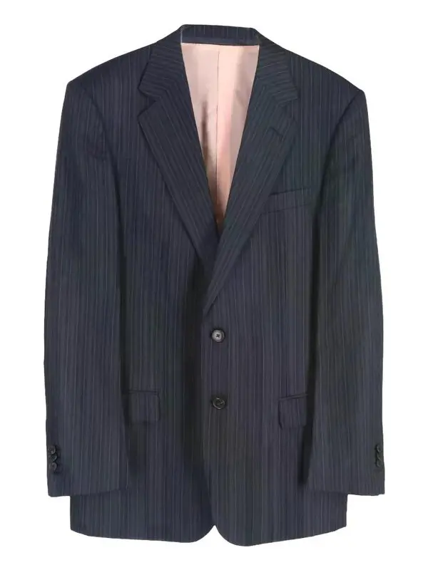 Ermenegildo Zegna Striped-pattern Single-breasted Suit - Blue