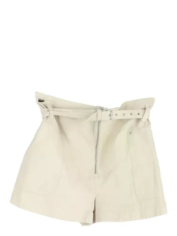 ISABEL MARANT VINTAGE Belted Shorts - Neutrals