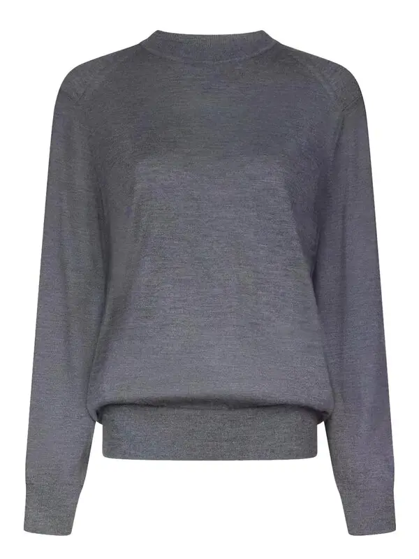 Loulou De Saison Fluid Ribbed Cashmere Sweater - Grey
