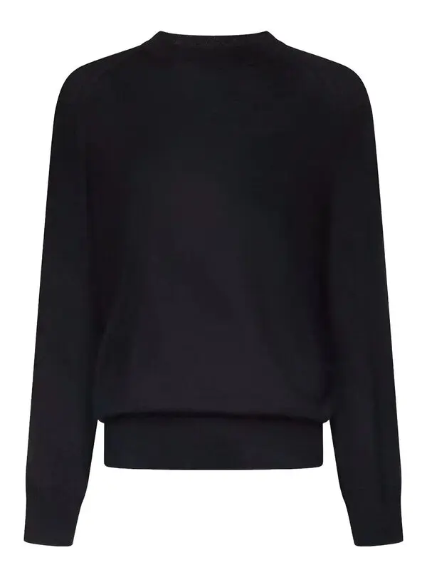 Loulou De Saison Drop Shoulder Ribbed Knitwear - Black