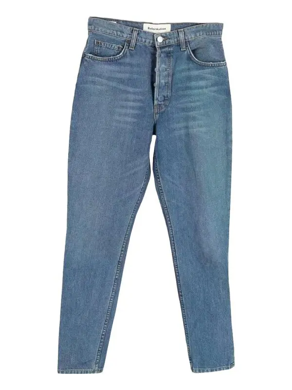 REFORMATION Cotton Jeans - Blue