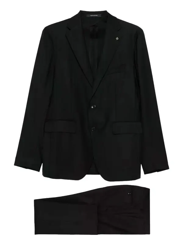 Tagliatore Flap-pocket Suit - Black