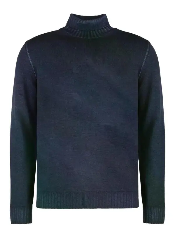 MOORER Todi-xt Roll-neck Sweater - Blue