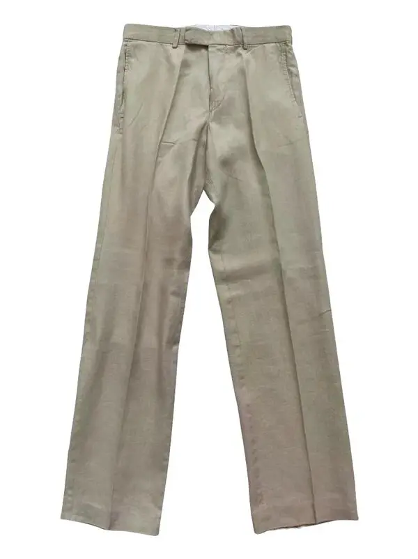 Hugo Parker2 Pressed-crease Trousers - Neutrals