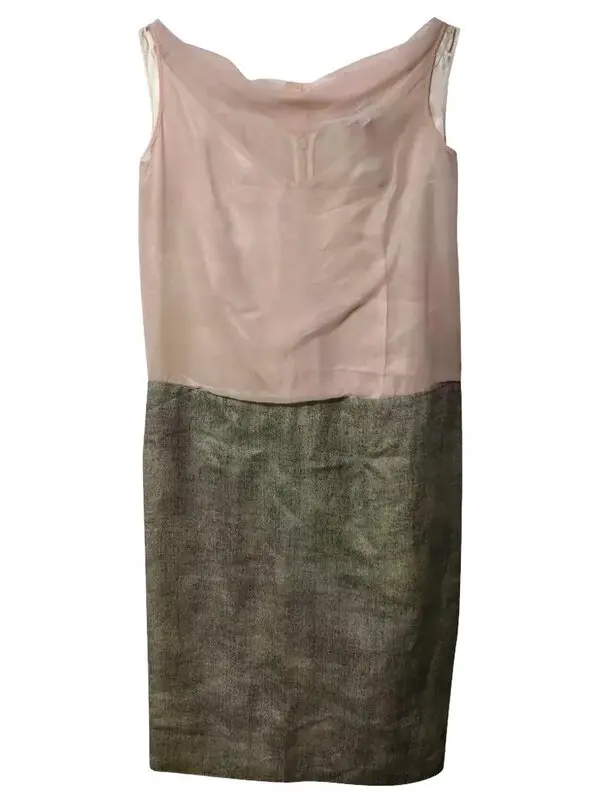 Roland Mouret Chiffon Cowl Dress - Pink