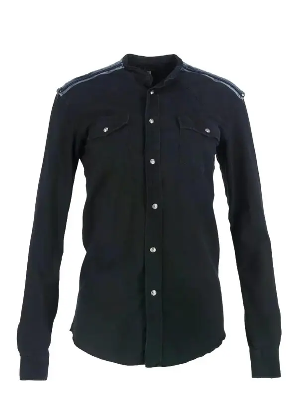 Balmain Shoulder-detail Long-sleeve Shirt - Black