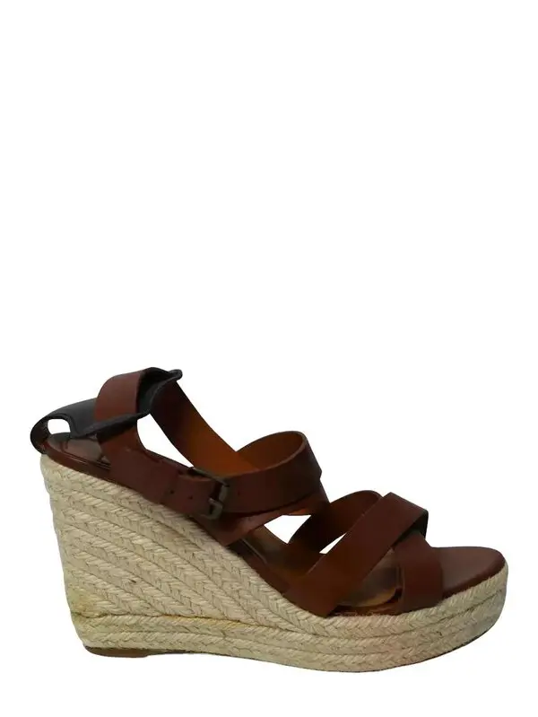 LANVIN Espadrille Wedge Sandals - Brown