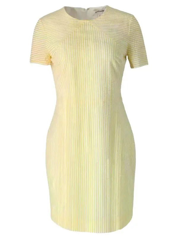Diane Von Furstenberg Striped Mini Dress - Yellow