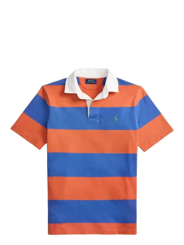 Polo Ralph Lauren Striped Short-sleeve Polo Shirt - Orange