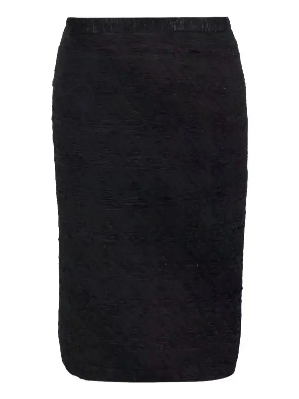 Dolce & Gabbana Textured Pencil Skirt - Black