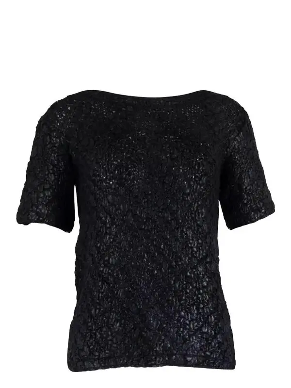 Moncler Textured Top - Black