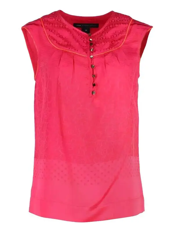Marc Jacobs Sleeveless Buttoned Top - Pink