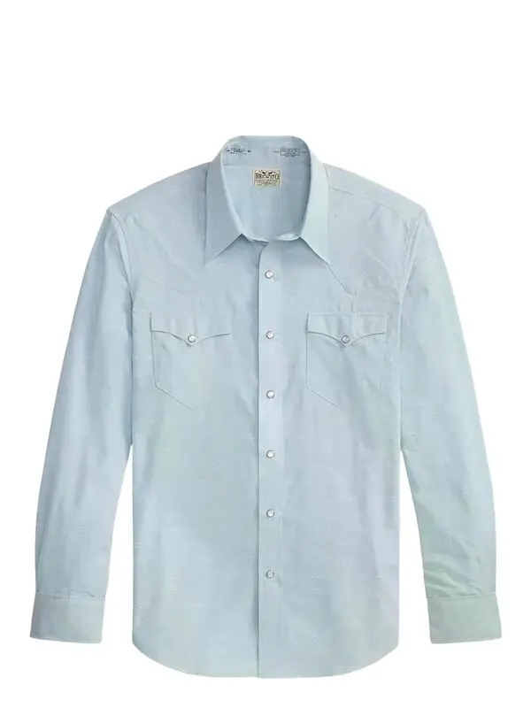 Ralph Lauren Embroidered Cotton Shirt - Blue