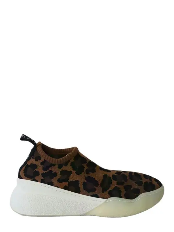 Stella McCartney Leopard-print Slip-on Sneakers - Brown